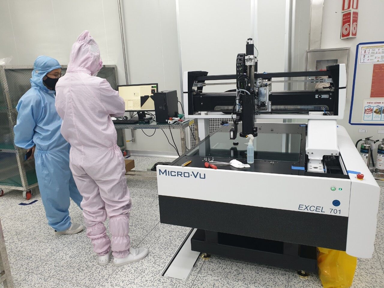 Repair (Replace parts / Upgrade software) of Micro-vu measuring machine